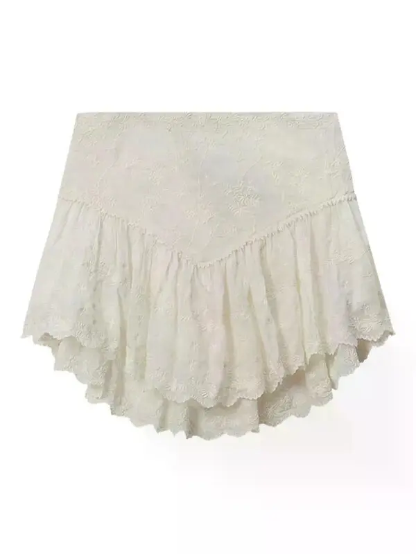 Isabel Marant Zoelia Embroidered Shorts - White