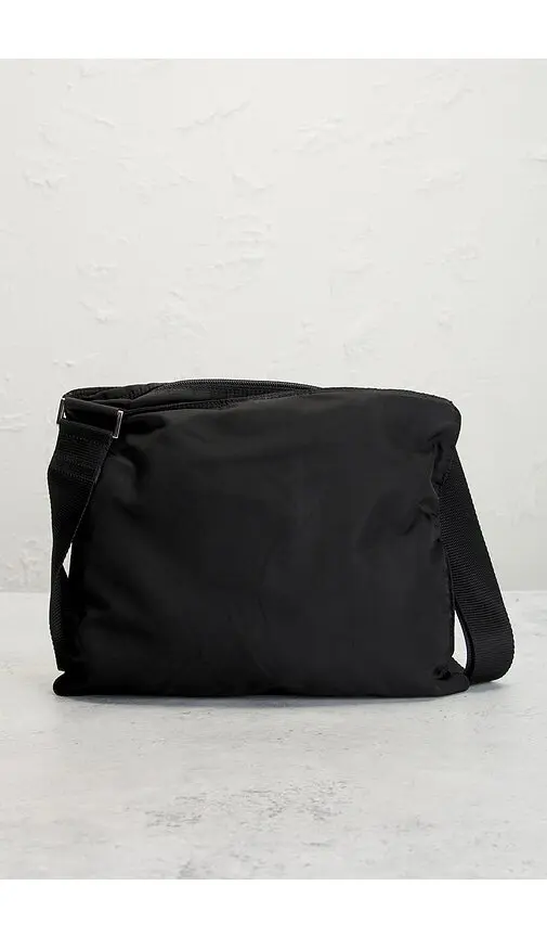 FWRD RENEW Prada Tessuto Flat Messenger Bag