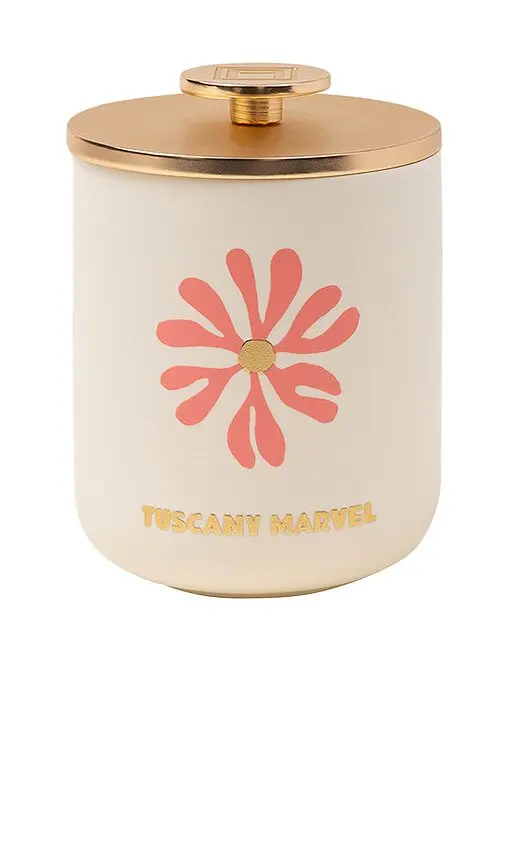 Assouline Tuscany Travel From Home Candle In Cream,pink
