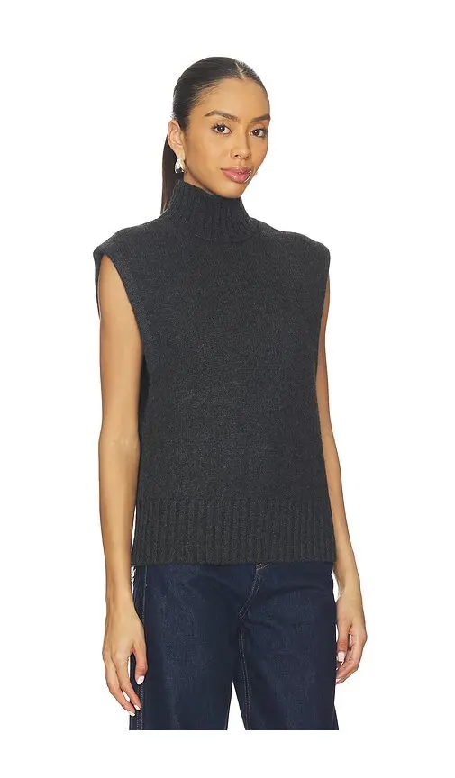 EAVES Lynnda Knit Mock Neck Shell