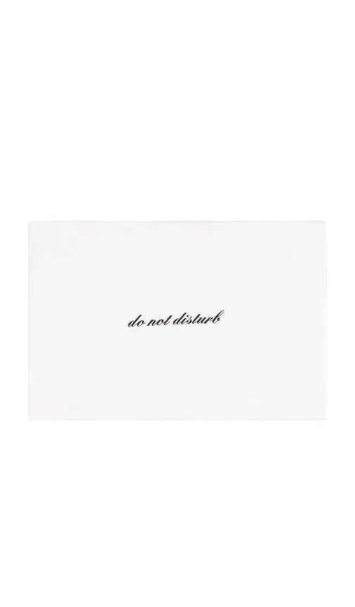 ABBODE Do Not Disturb Pillowcase In White - N,a