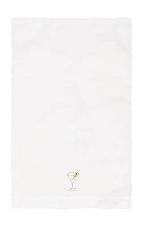 ABBODE Martini Tea Towel In White
