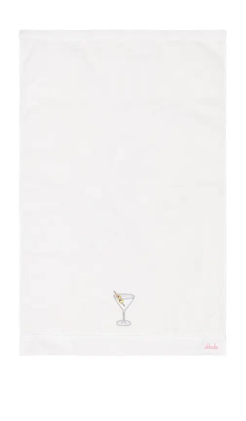 ABBODE Martini Tea Towel In White