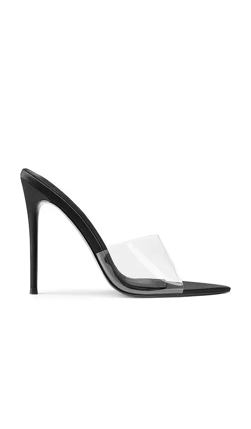 Femme La Gianni Satin Mule With Stiletto Heel