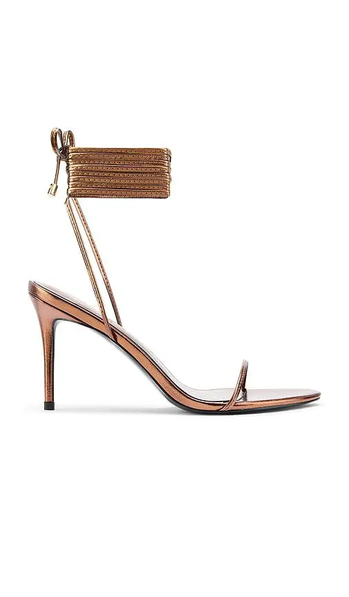 Femme La 3.0 Barely There Lace Up Heel - Bronze