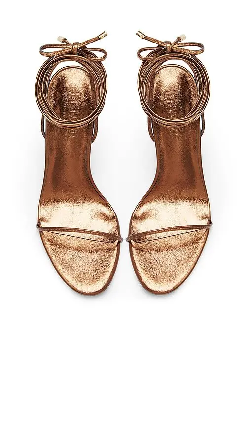 Femme La 3.0 Barely There Lace Up Heel - Bronze