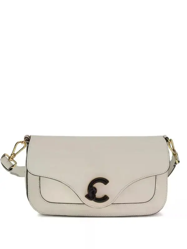 COCCINELLE Logo-plaque Shoulder Bag - Neutrals