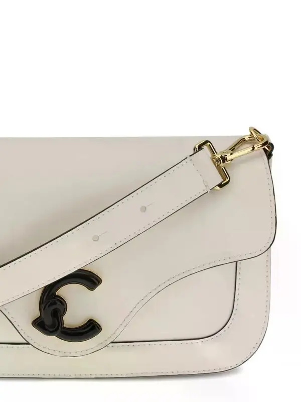 COCCINELLE Logo-plaque Shoulder Bag - Neutrals