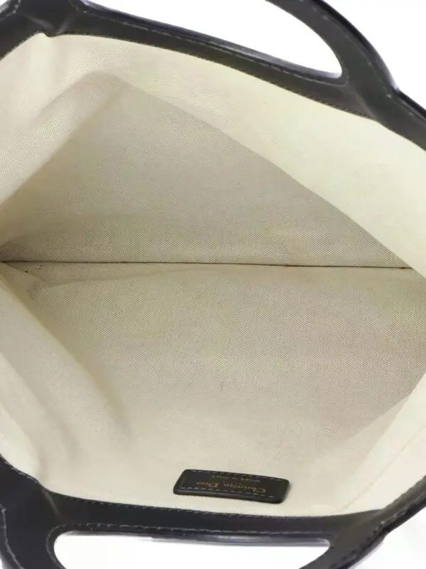 Dior Fold Over Oblique Canvas Clutch Bag