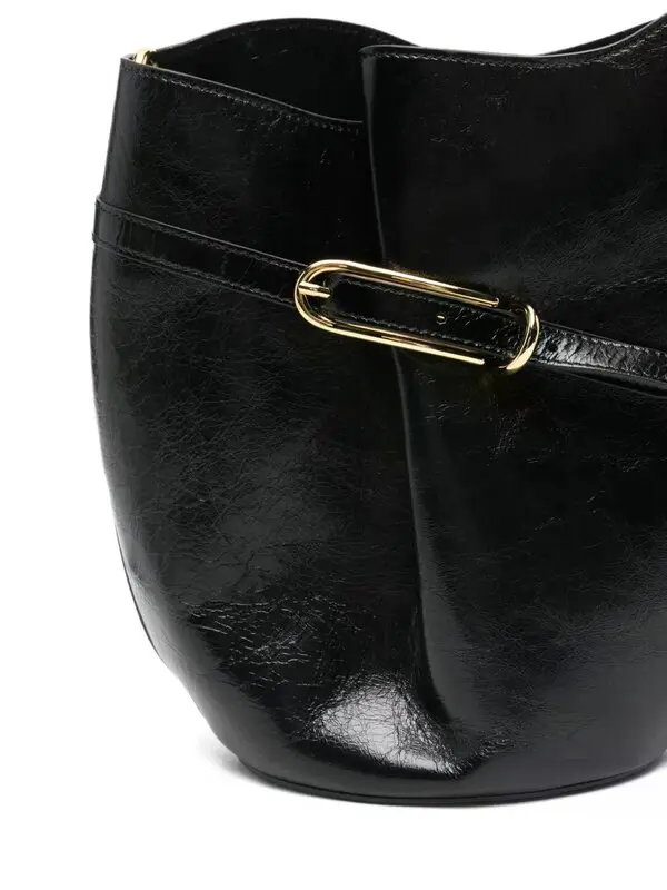 LIFFNER Mini Belted Bucket Bag - Black