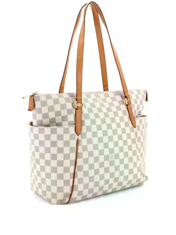 LOUIS VUITTON Totally Handbag Damier Mm Tote Bag - White
