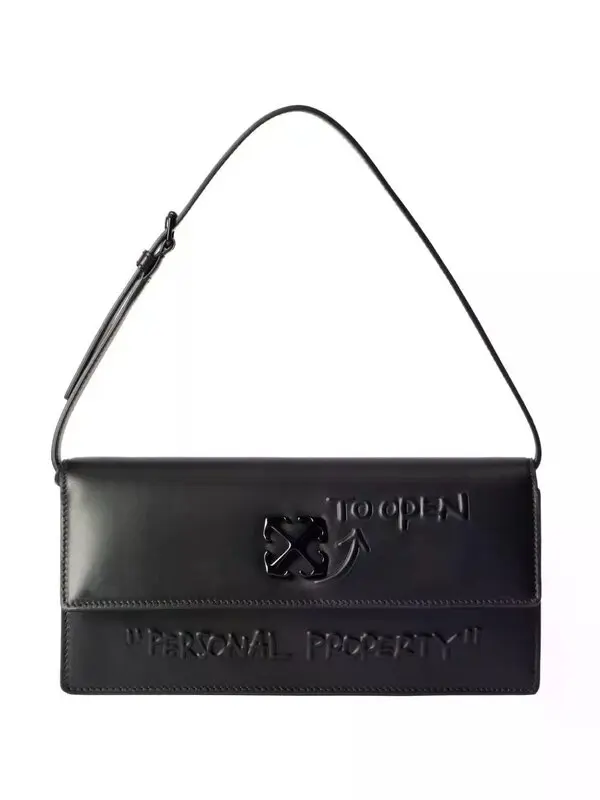 Off-White Jitney 1.0 Quote 3d Shoulder Bag - Black