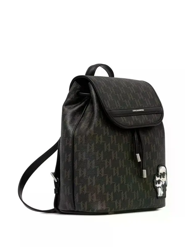 Karl Lagerfeld Logo-appliqué Monogram Backpack