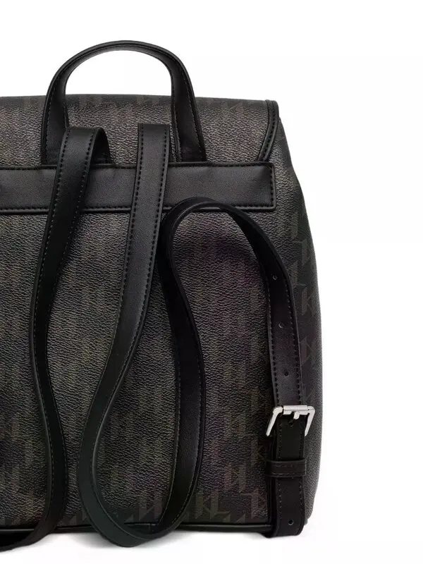 Karl Lagerfeld Logo-appliqué Monogram Backpack