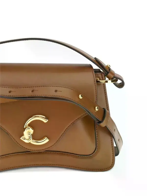 COCCINELLE Logo-plaque Leather Tote Bag - Brown