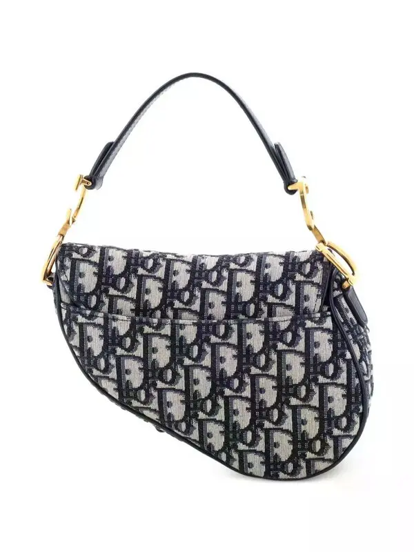 Dior Saddle Handbag Oblique Canvas Mini Shoulder Bag - Blue