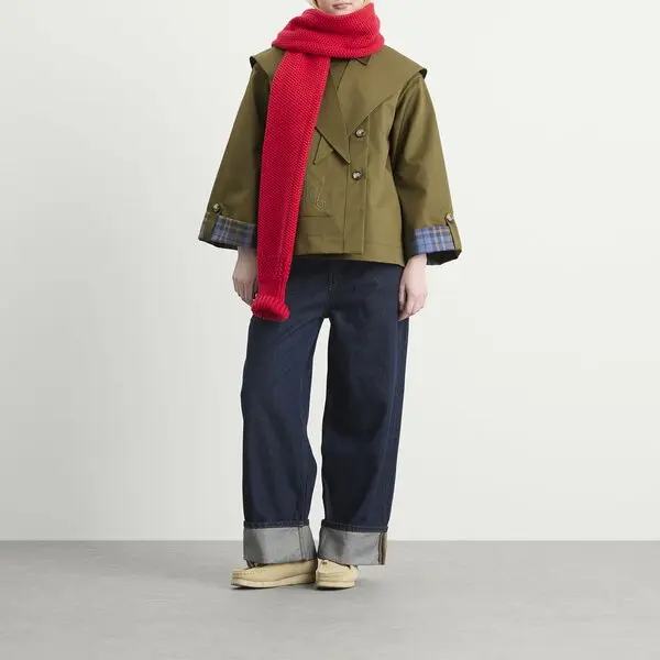 DAMSON MADDER Reversible Jerry Crop Trench Coat