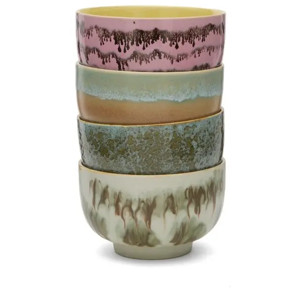HKLIVING Noodle Bowls Set Of 4