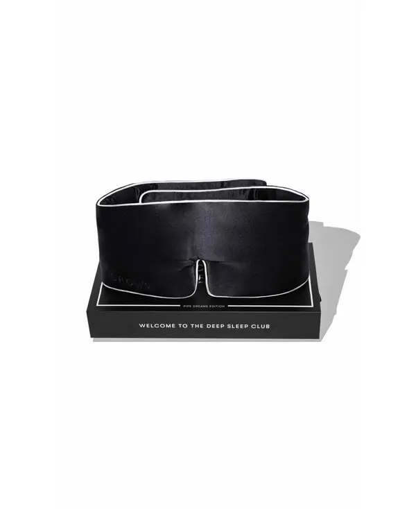 DROWSY Pipe Dreams Silk Eye Mask - Black