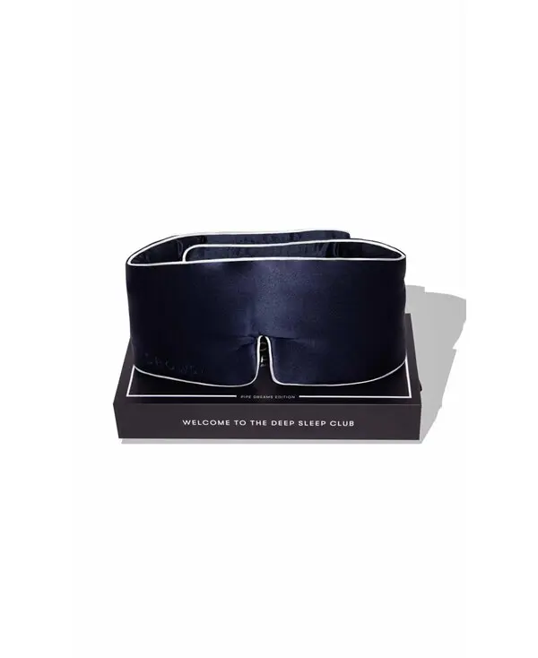 DROWSY Pipe Dreams Silk Eye Mask - Navy