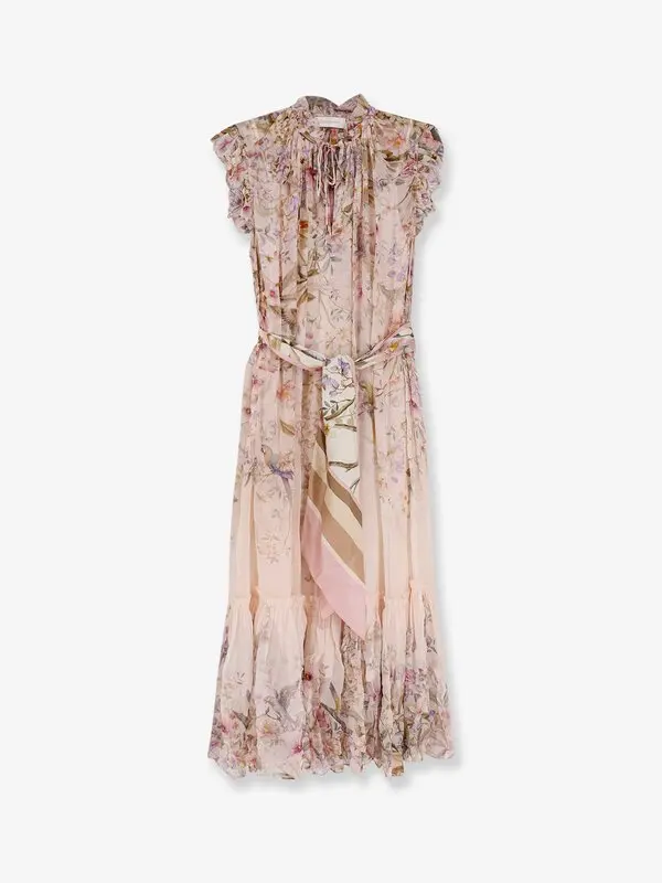 Zimmermann Rebellion Flutter Viscose Dress