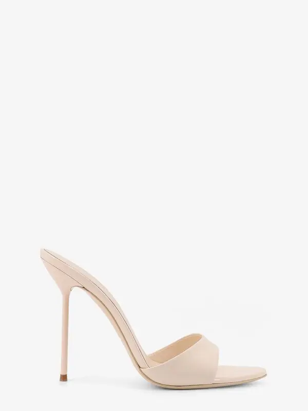Paris Texas Lidia Leather Stiletto High Heel Mules