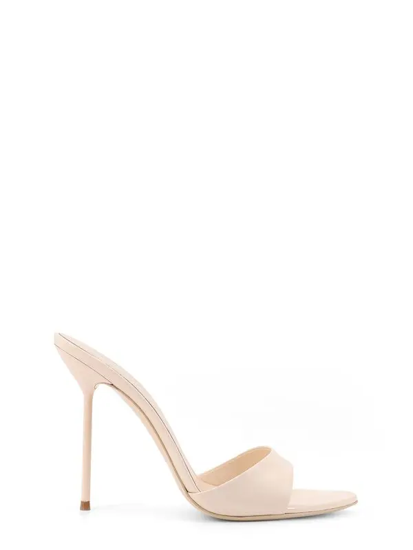 Paris Texas Lidia Leather Stiletto High Heel Mules