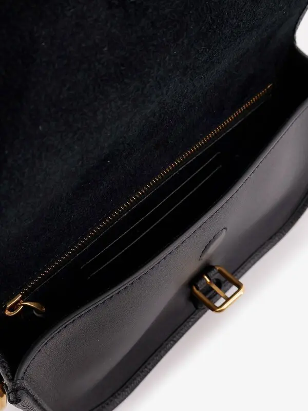 Valentino Garavani Leather Shoulder Bag - Black