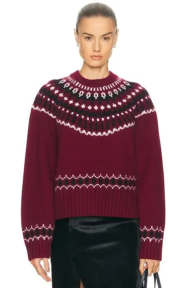 EAVES Abbey Fairisle Pullover Sweater