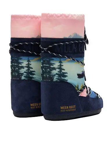 Moon Boot X Guest In Residence Icon High Postcard Boots - Midnight