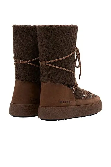 Moon Boot X Guest In Residence Ltrack Knit Boot - Cocoa