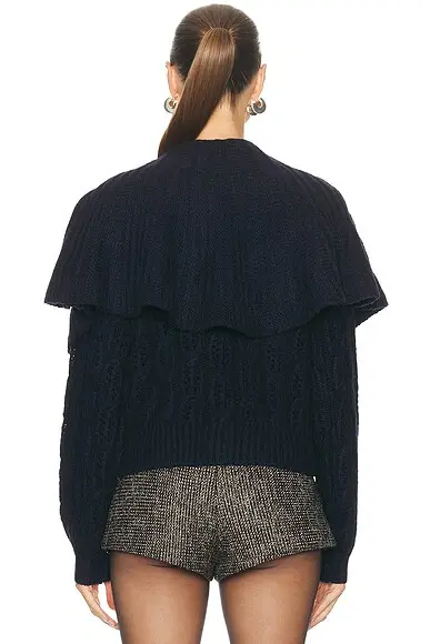 FRAME Cape Sweater With Button Closure