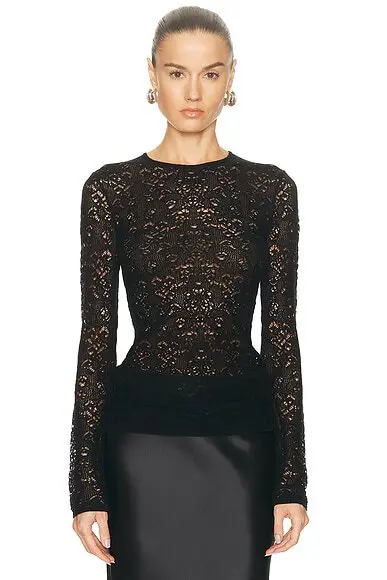 Gabriela Hearst Evander Crew Neck Top