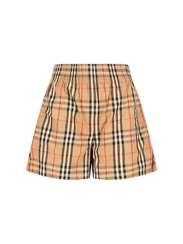Burberry Check Shorts