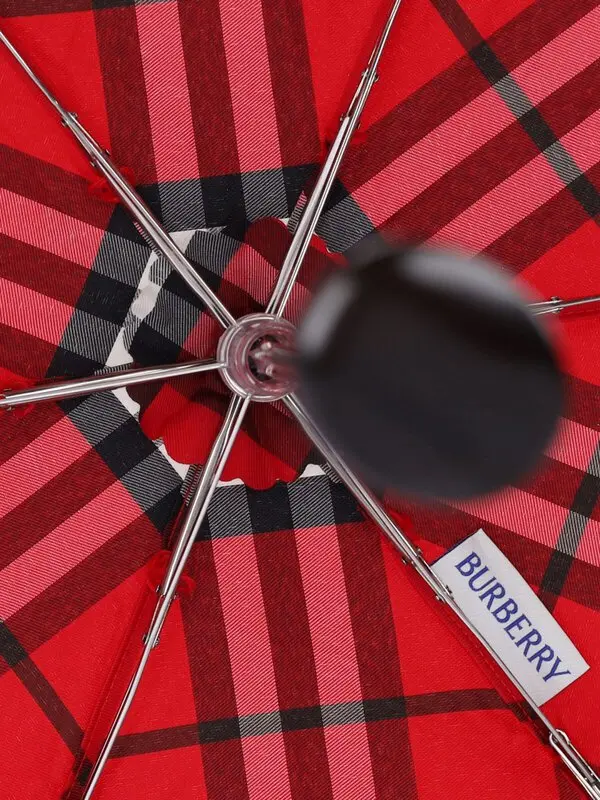Burberry Check Umbrella - Red