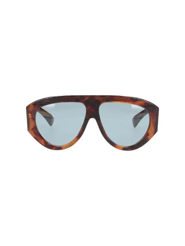 Gucci Acetate Teardrop Sunglasses - Brown