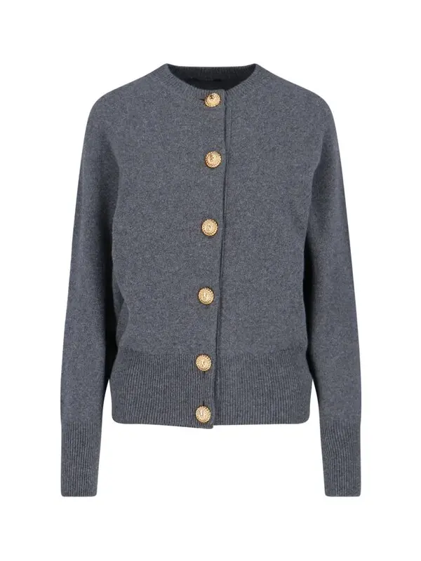 Gucci Cashmere Blend Cardigan - Gray