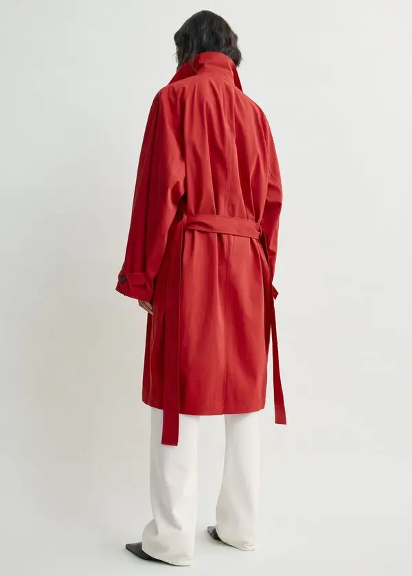 TOTEME Belted Trench Coat - Red