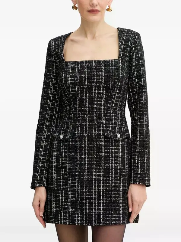 Guess Square-neck Mini Dress - Black