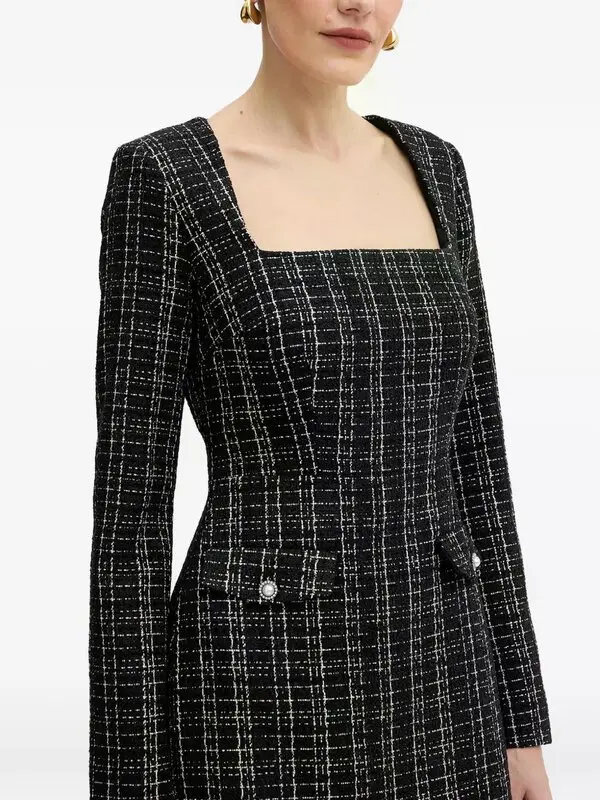 Guess Square-neck Mini Dress - Black