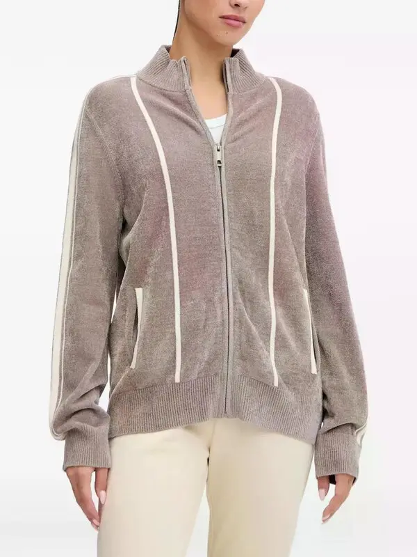 Guess Striped Zip-up Sweatshirt