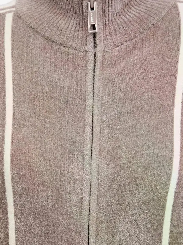Guess Striped Zip-up Sweatshirt