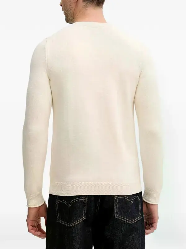 Guess Embossed Logo Sweater - Neutrals