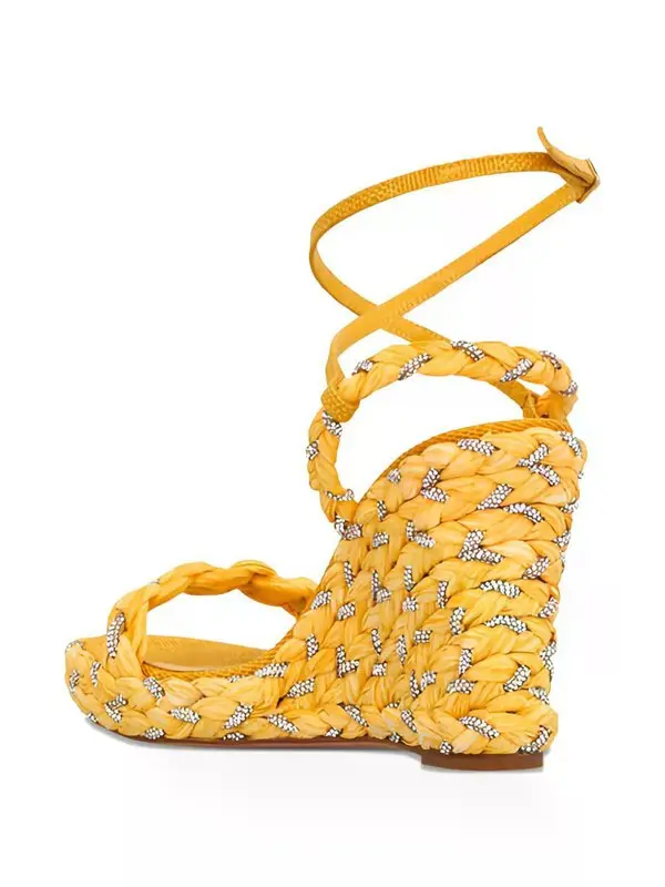 AQUAZZURA Woven Wedge Sandals