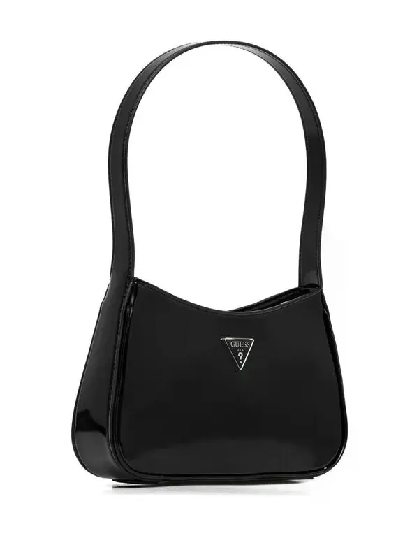 Guess Logo-plaque Shoulder Bag - Black