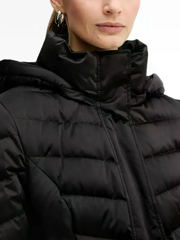 Guess Faux-fur Trimmed Hooded Padded Coat