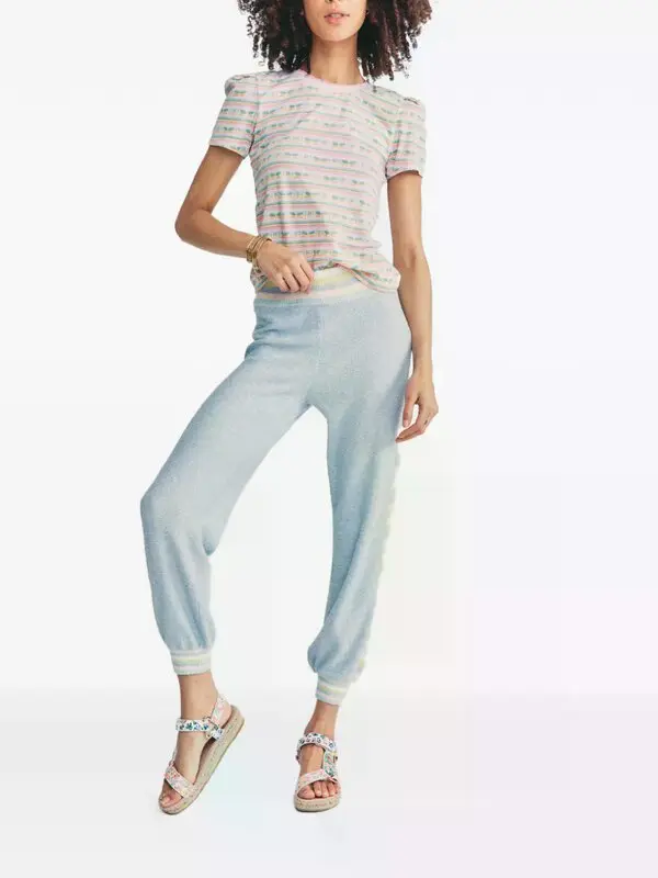 LoveShackFancy Striped-trim Track Pants