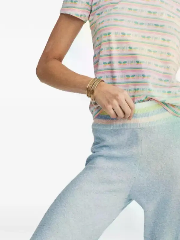 LoveShackFancy Striped-trim Track Pants