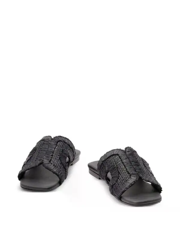 CastaÑer Woven Sandals - Black