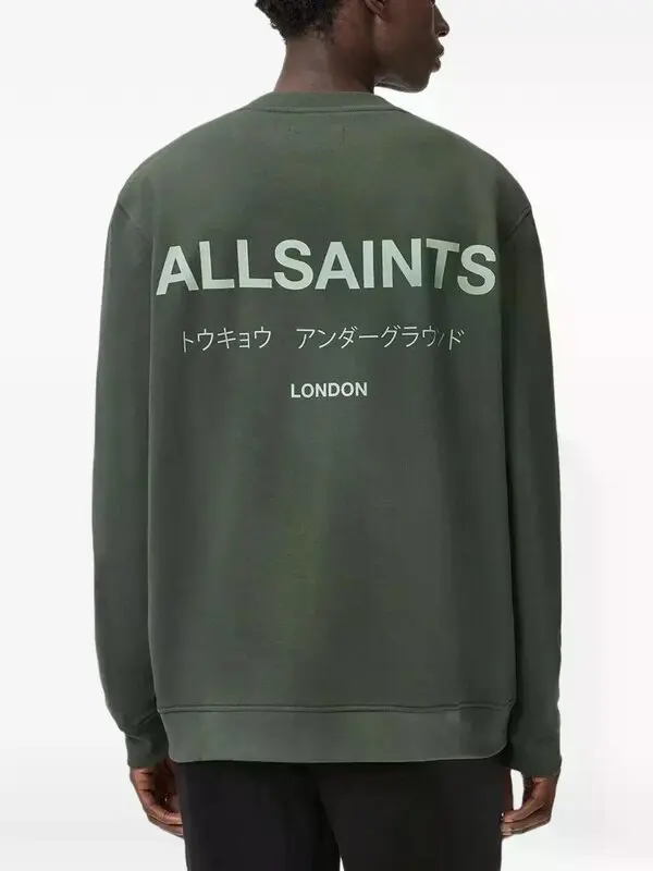 ALLSAINTS Text Print Crew-neck Sweater